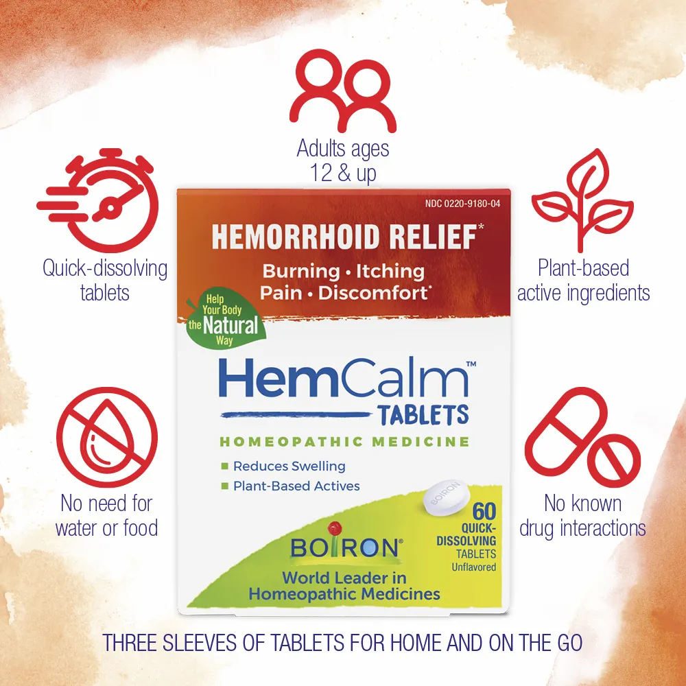 HemCalm® Tablets | Boiron USA