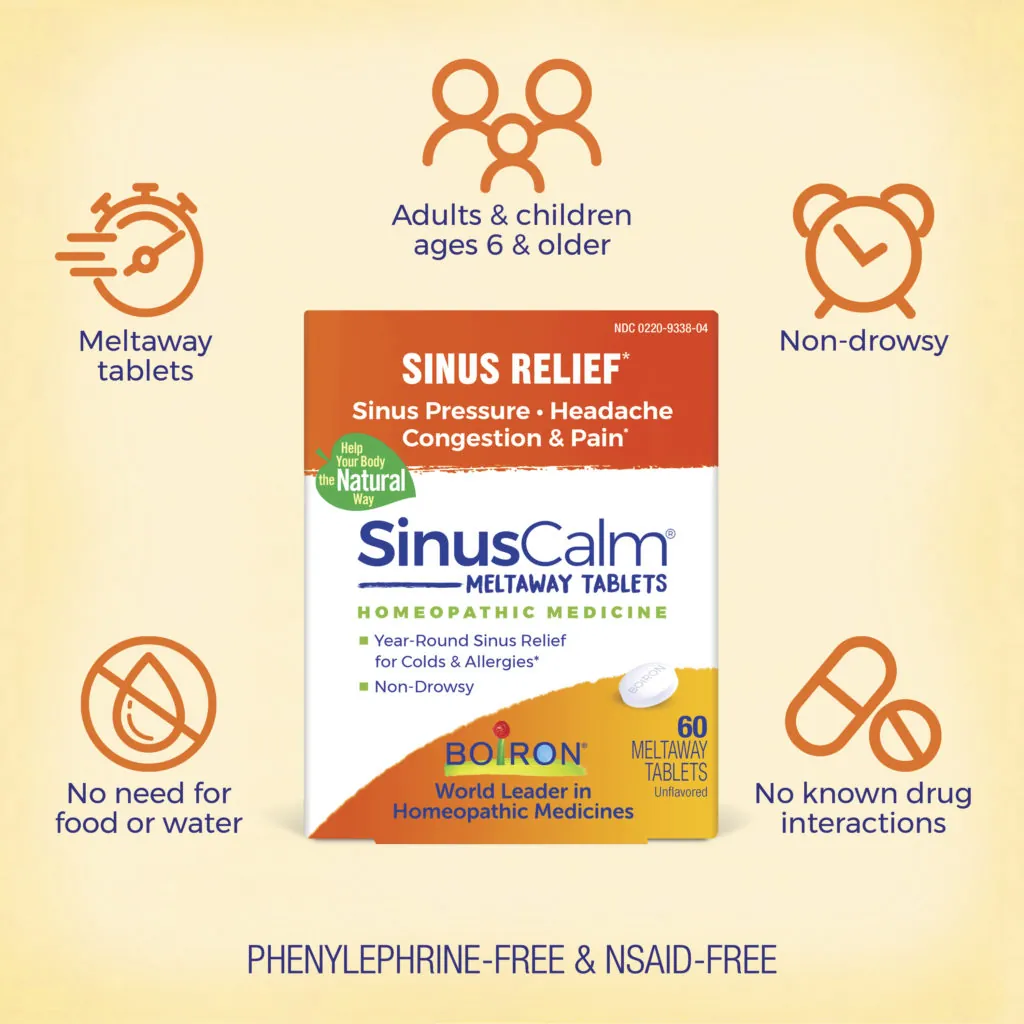 SinusCalm® Tablets for Sinus Pain Relief | Boiron USA